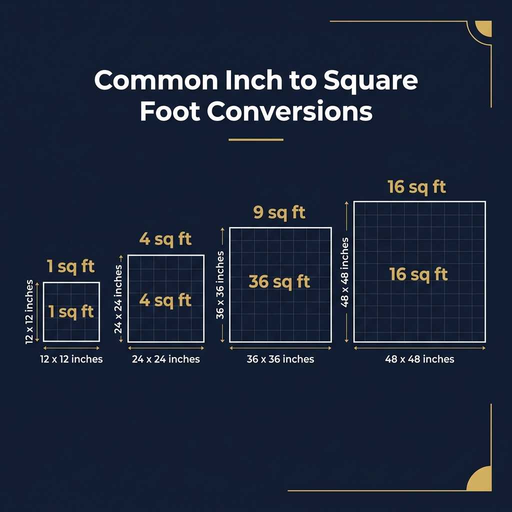 Calculate Square Footage From Inches